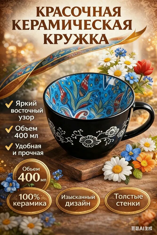 Чашка, 400 мл, 1 шт