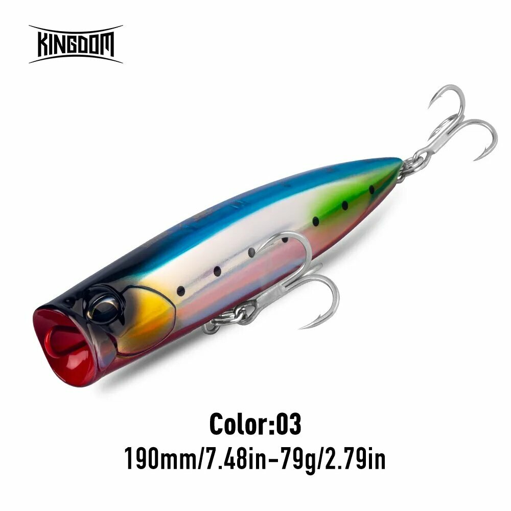 Рыболовная приманка Kingdom Fishing Lure 37,5 г 58 г 79 г Поверхностная воблерная приманка для морской рыбалки TGT