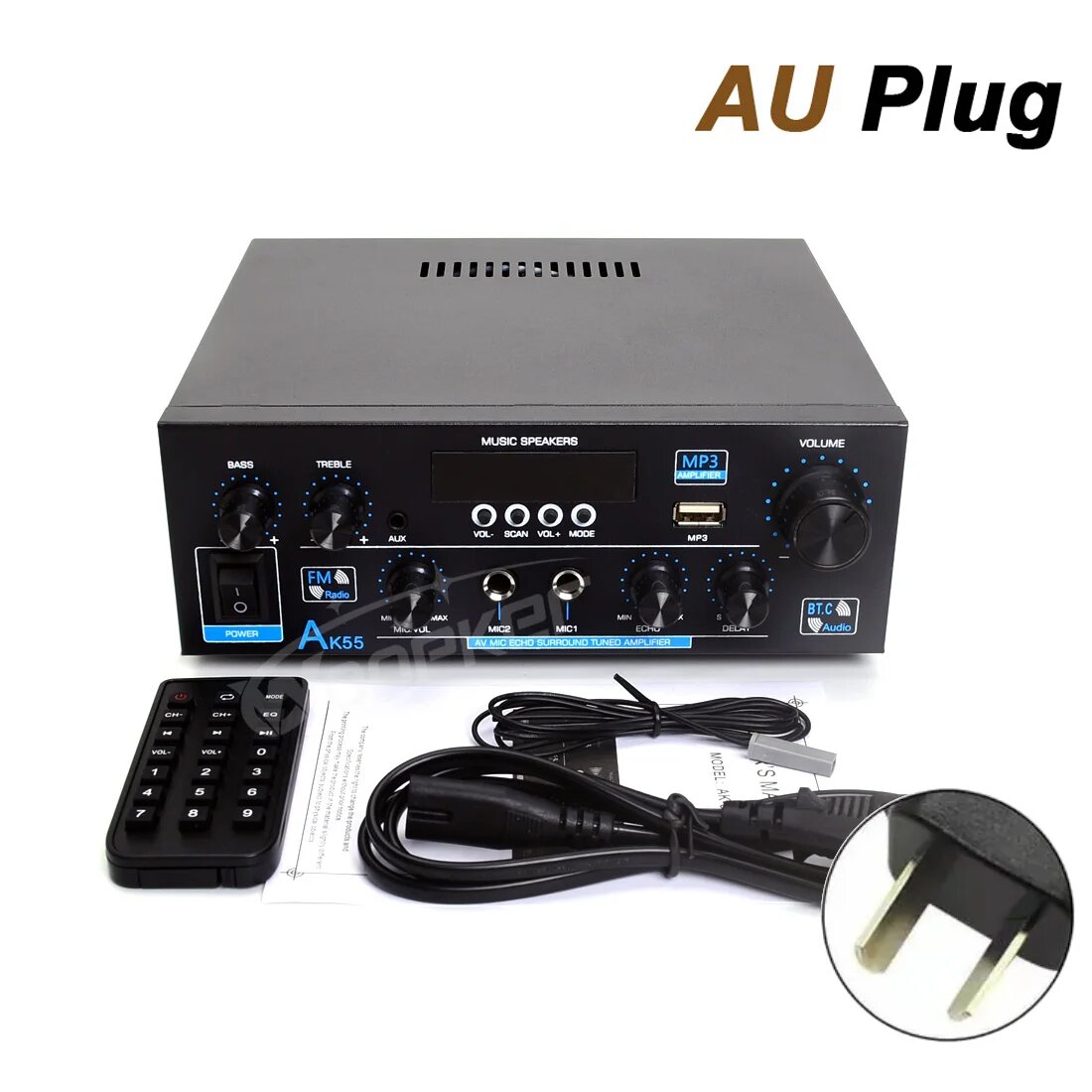 Woopker AK55 аудиоусилитель, AU Plug