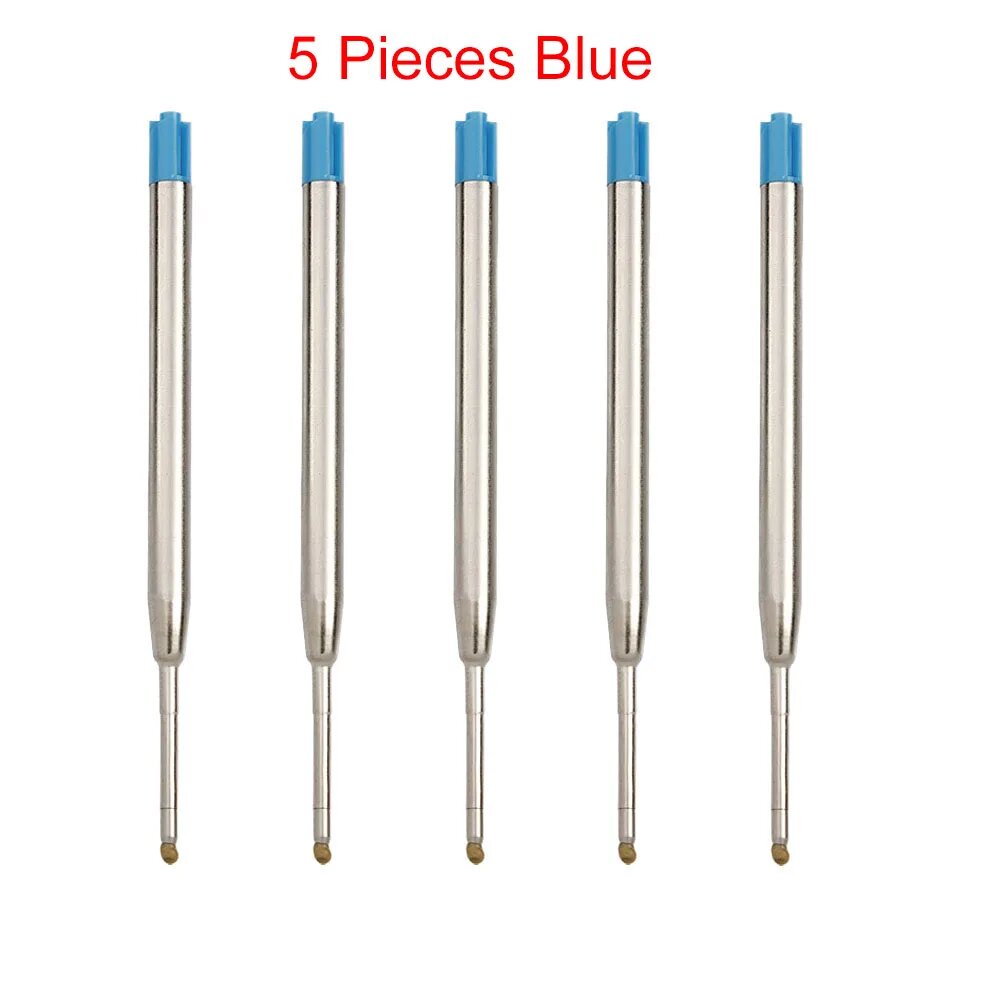 Сменные стержни для ручек Parker, 1,0 мм, синие, черные, красные Синий, 5pcs Blue