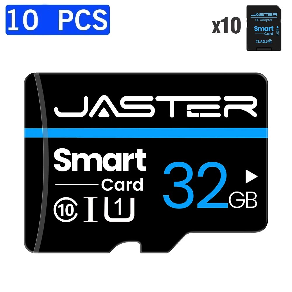 Карта памяти JASTER 32GB C10 10 шт.