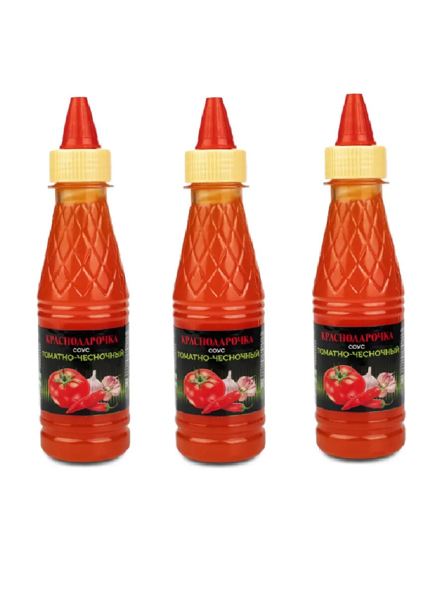 Краснодарочка Соус Томатно-чесночный, 200г, 3 шт