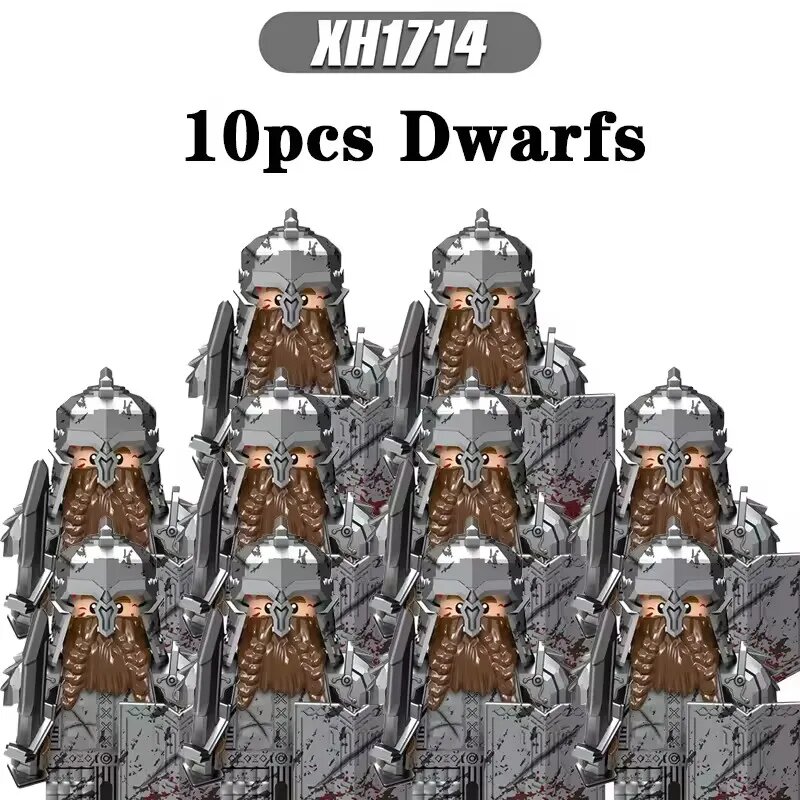 Блочный конструктор Mitty LOTR Ironfoot XH1714-10pcs