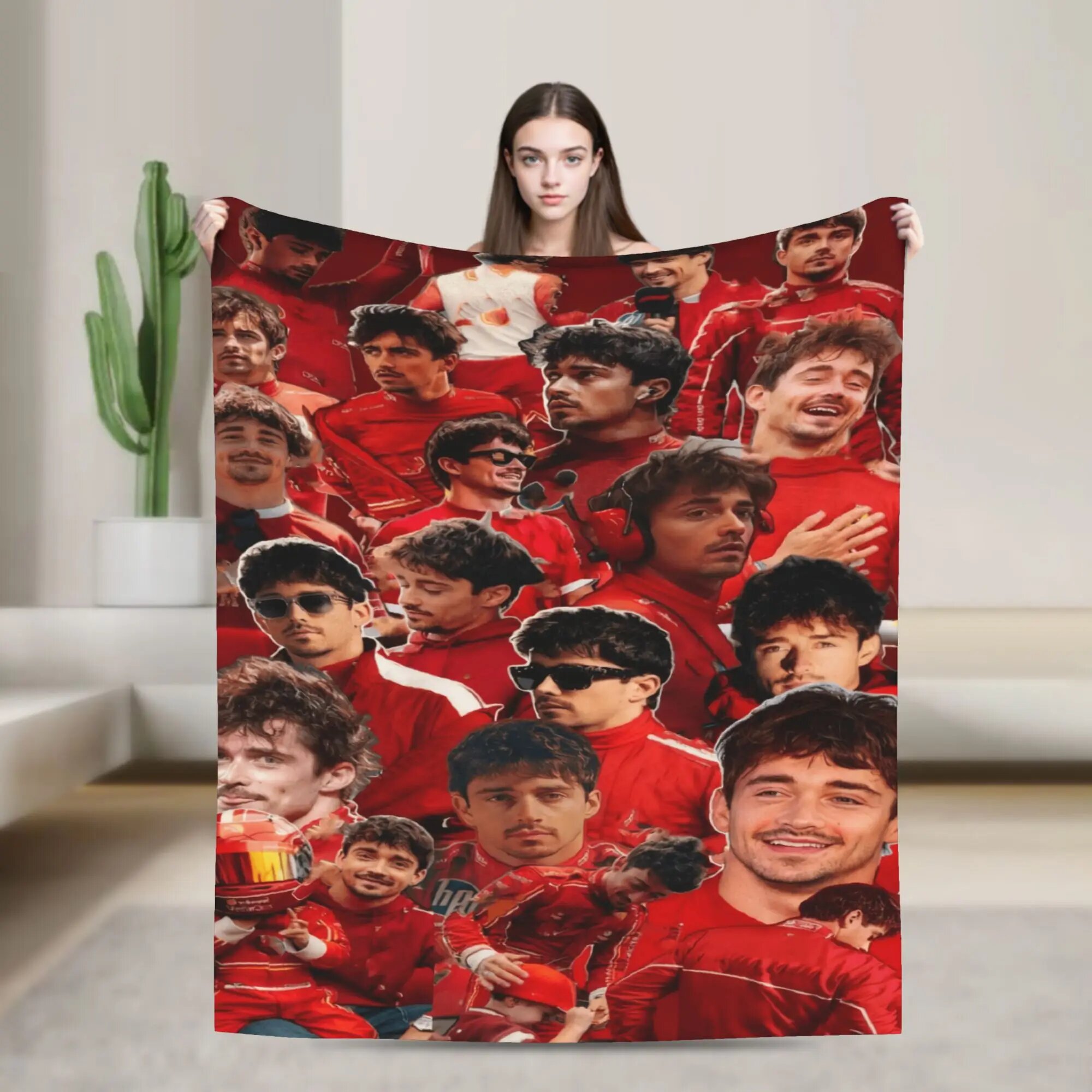 Одеяло Charles Leclerc 100% полиэстер Красный, 153x204cm, 1