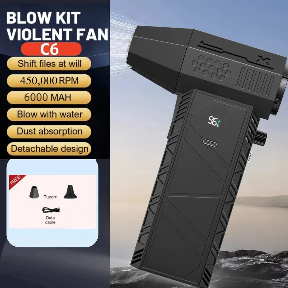 Blow Kit Violent Fan C6, 450000 RPM, 6000 mAh
