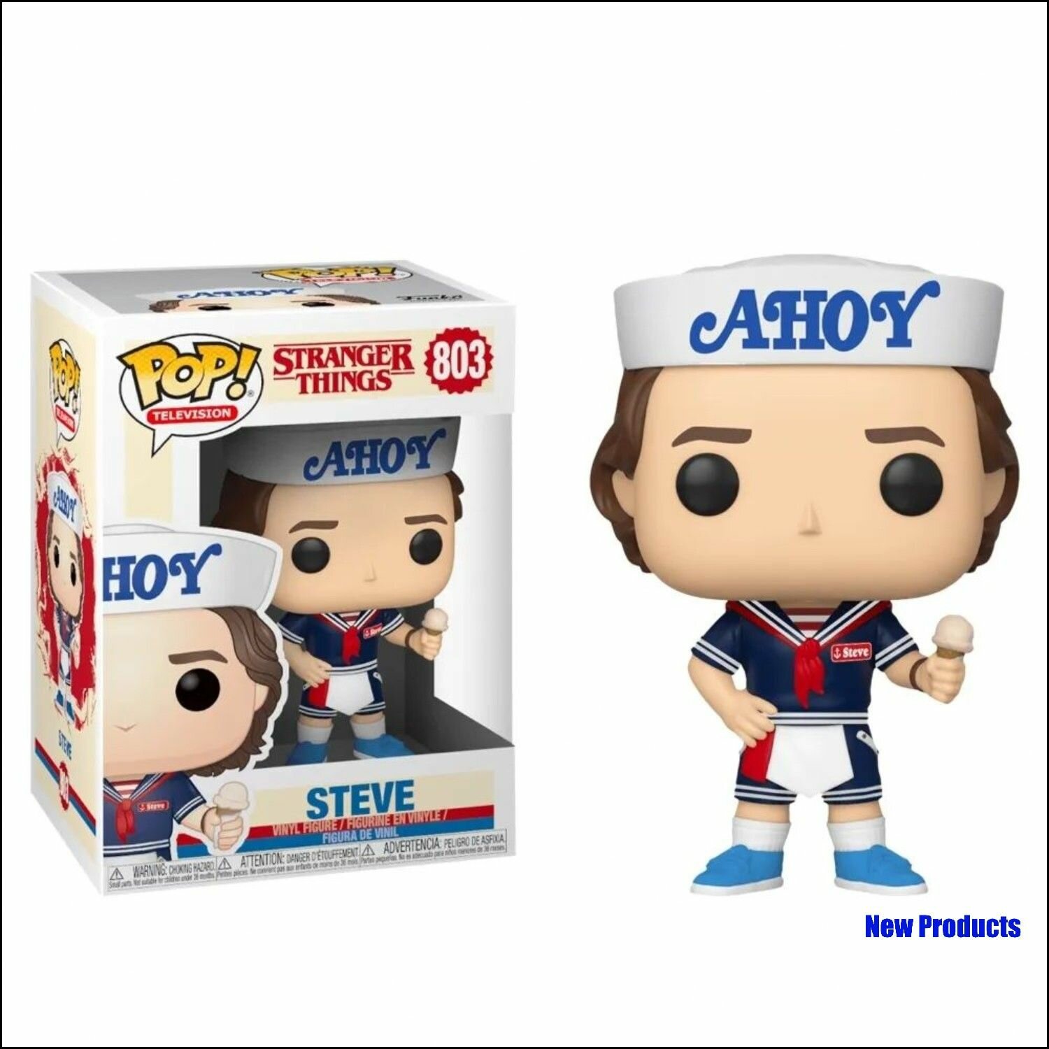 Коллекционная фигурка Стива Харрингтона в форме Scoops Ahoy, эксклюзивная модель из сериала Очень странные дела