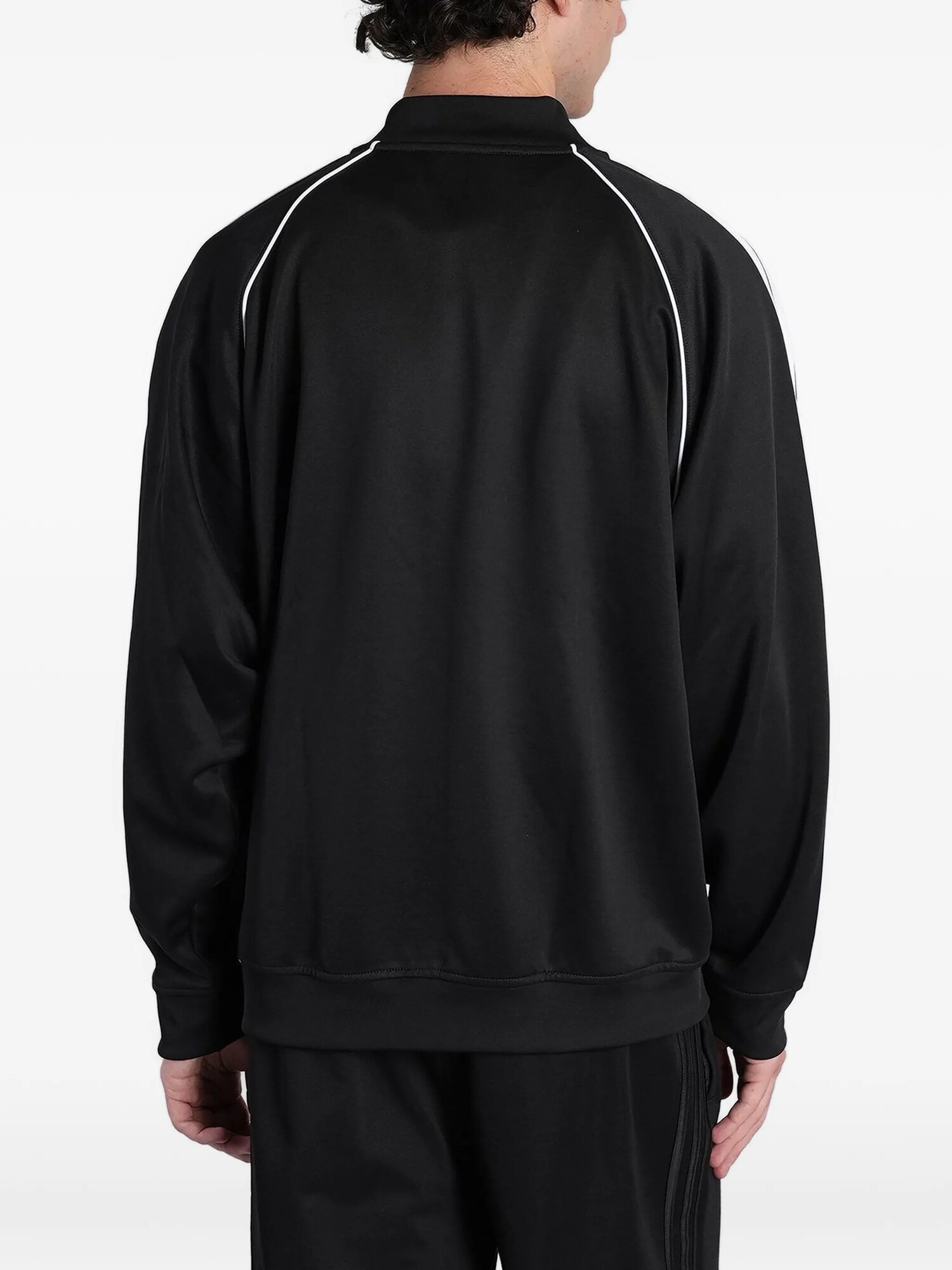 Куртка adidas SST Adicolor Classics logo-embroidered track jacket, размер 48 GER, black/black — фото 1