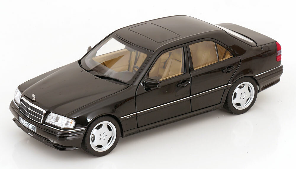 Модель коллекционная NOREV Mercedes C36 amg W202 1993 blackmetallic / мерседес C36 амг W202 черный металлик