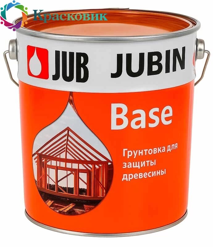 Грунт-антисептик JUB BASE для дерева, для наружных и внутренних работ 5л