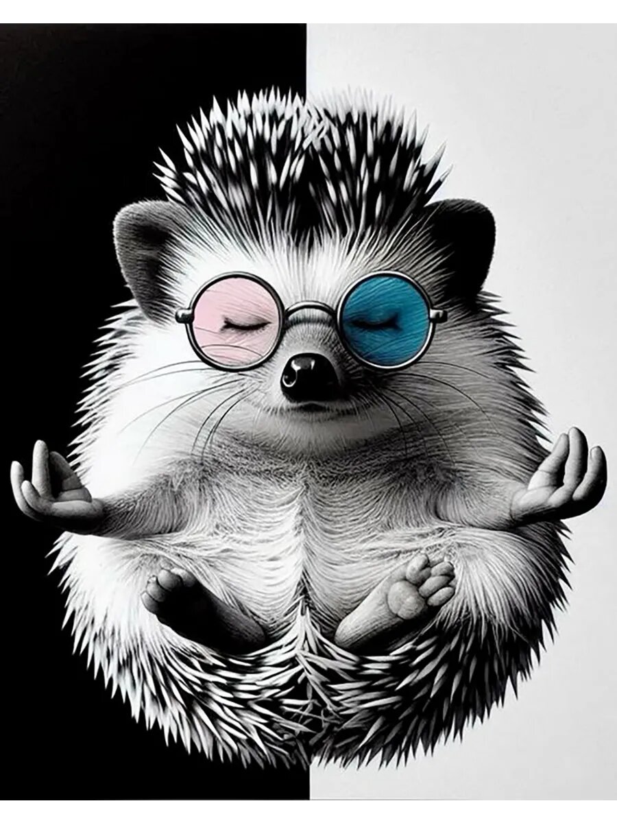 Картина на стену 40х50 Дзен ежа