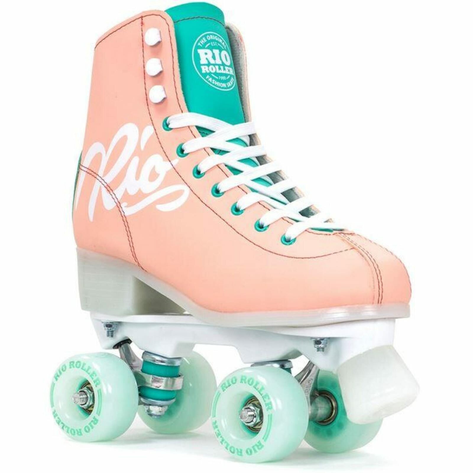 DECATHLON роликовые коньки Rio Roller Signature, розовый/зеленый, 35,5