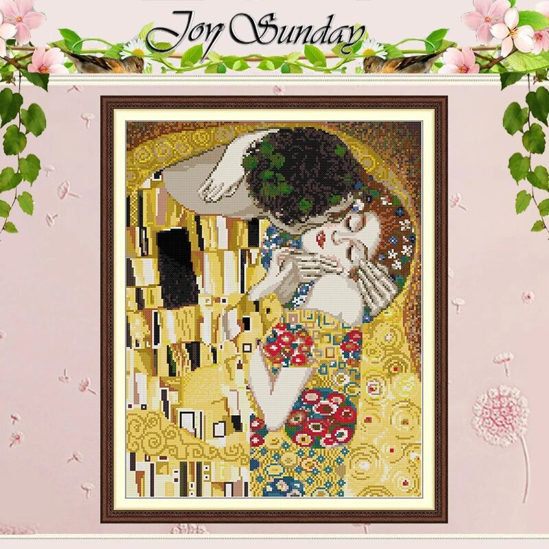 Набор для вышивания крестом Joy Sunday Абстрактные фигуры DMC 11CT 14CT 16CT 11CT HD printed