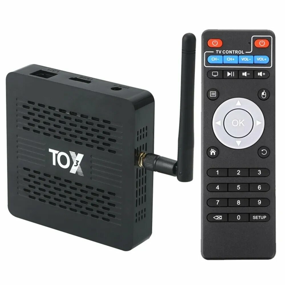 TOX3 Smart TV Box Android 11 4 ГБ 32 Amlogic S905X4 Wifi Вилка ЕС