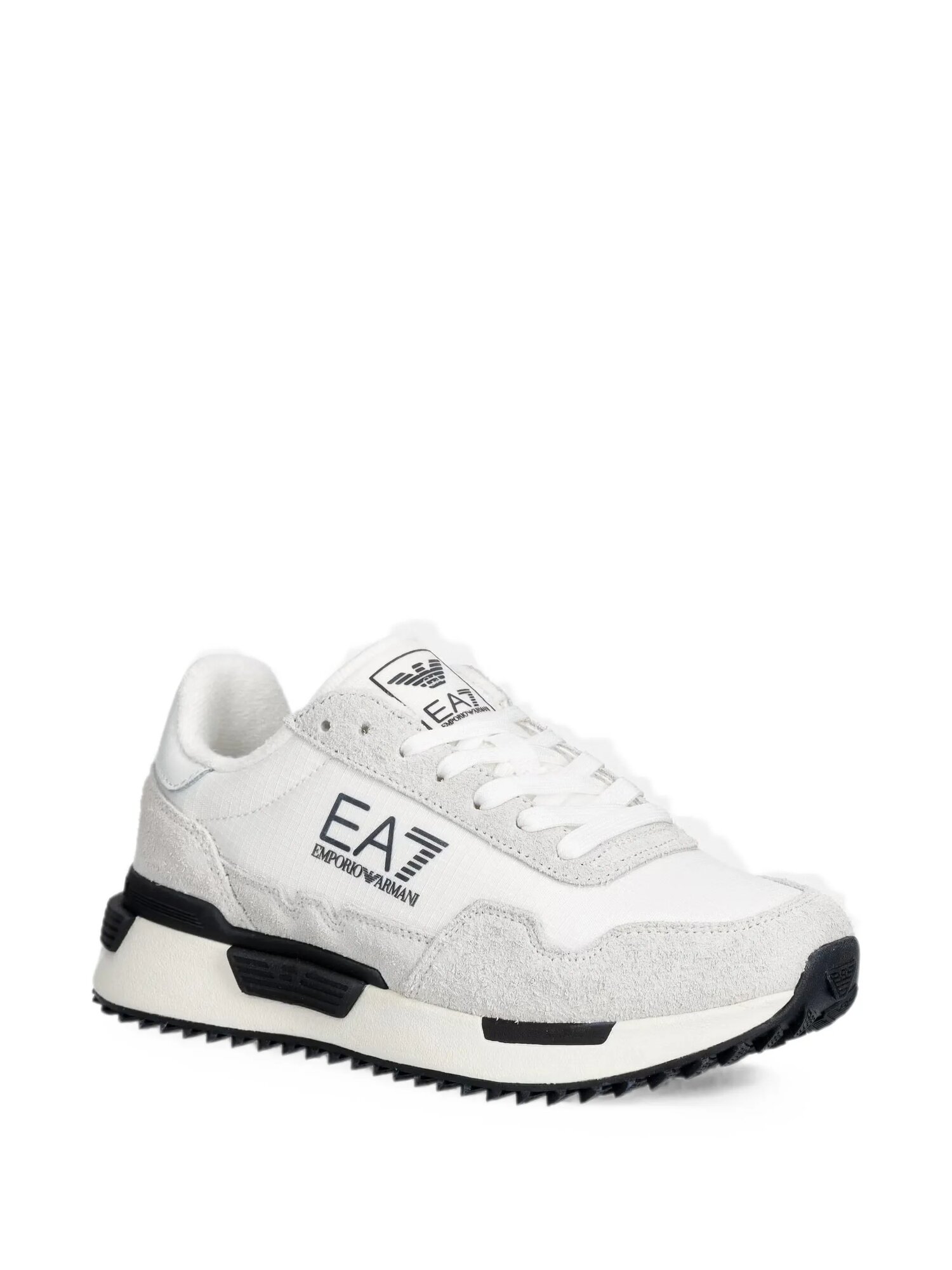 Кроссовки EA7 EMPORIO ARMANI Logo-print panelled sneakers, размер 4 — фото 1