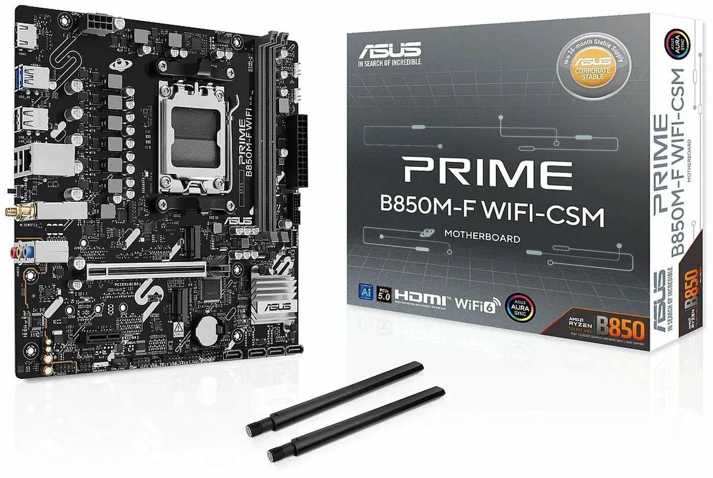 Материнская плата Asus PRIME B850M-F WIFI (AM5, mATX)