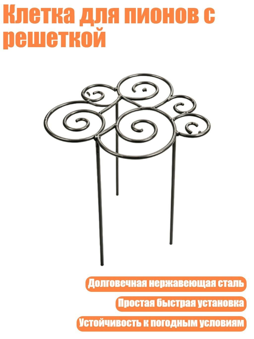 Клетка для пионов с решеткой, M