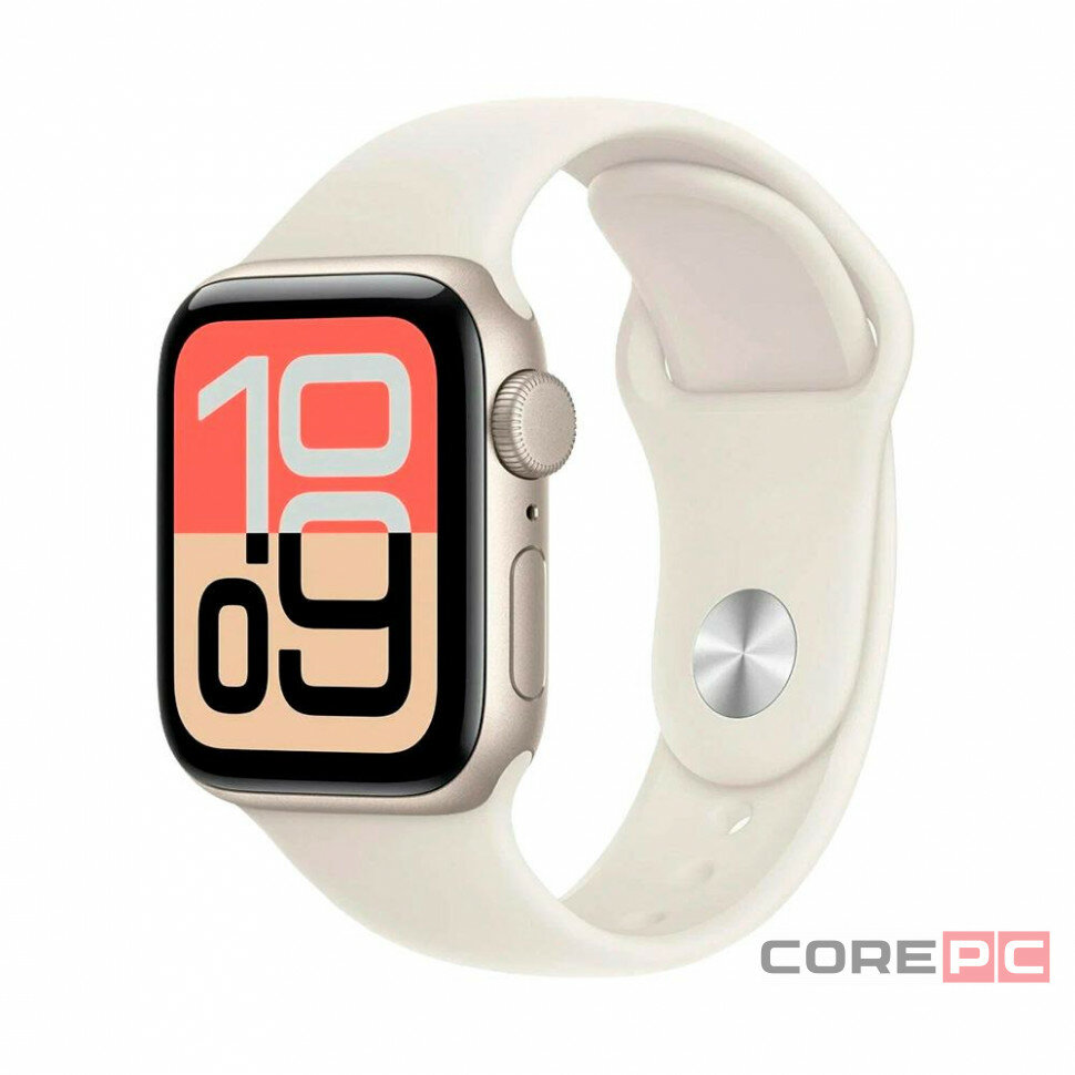 Apple Watch SE Gen 3 40mm Starlight Aluminum Case with Starlight Sport Band (M/L)