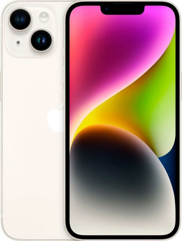 Смартфон Apple iPhone 14, 512Gb Global, nano SIM+eSIM, White (Белый)