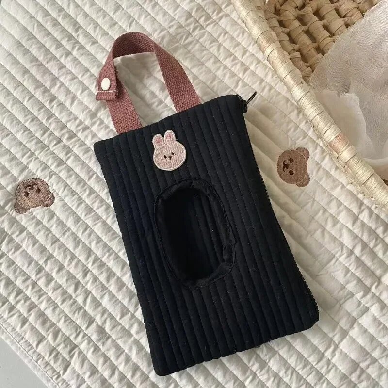 Коробка для салфеток с медведем YIYUEQIANLI Black Bunny