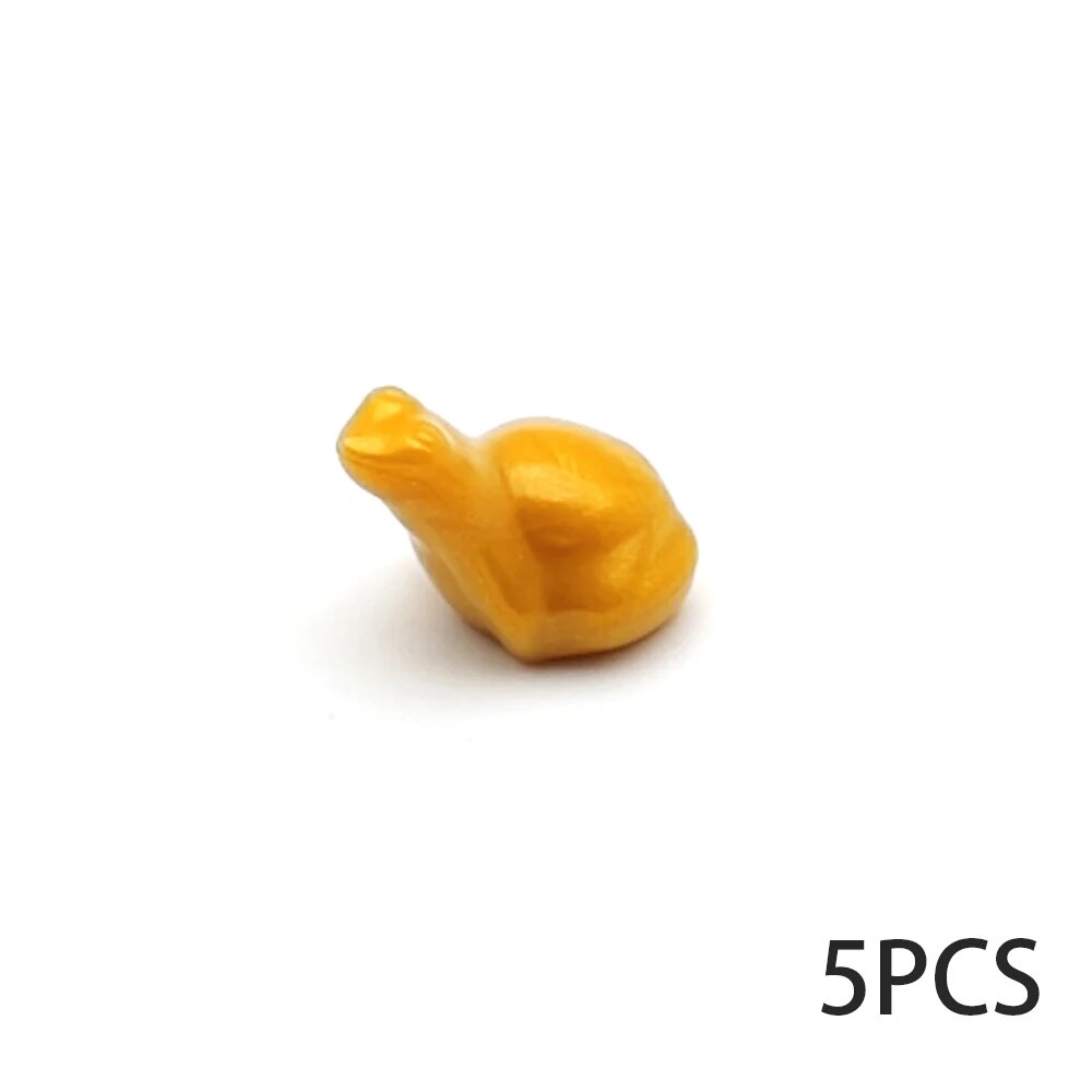 MOC строительные блоки лягушка Желтый, Golden frog-5PCS