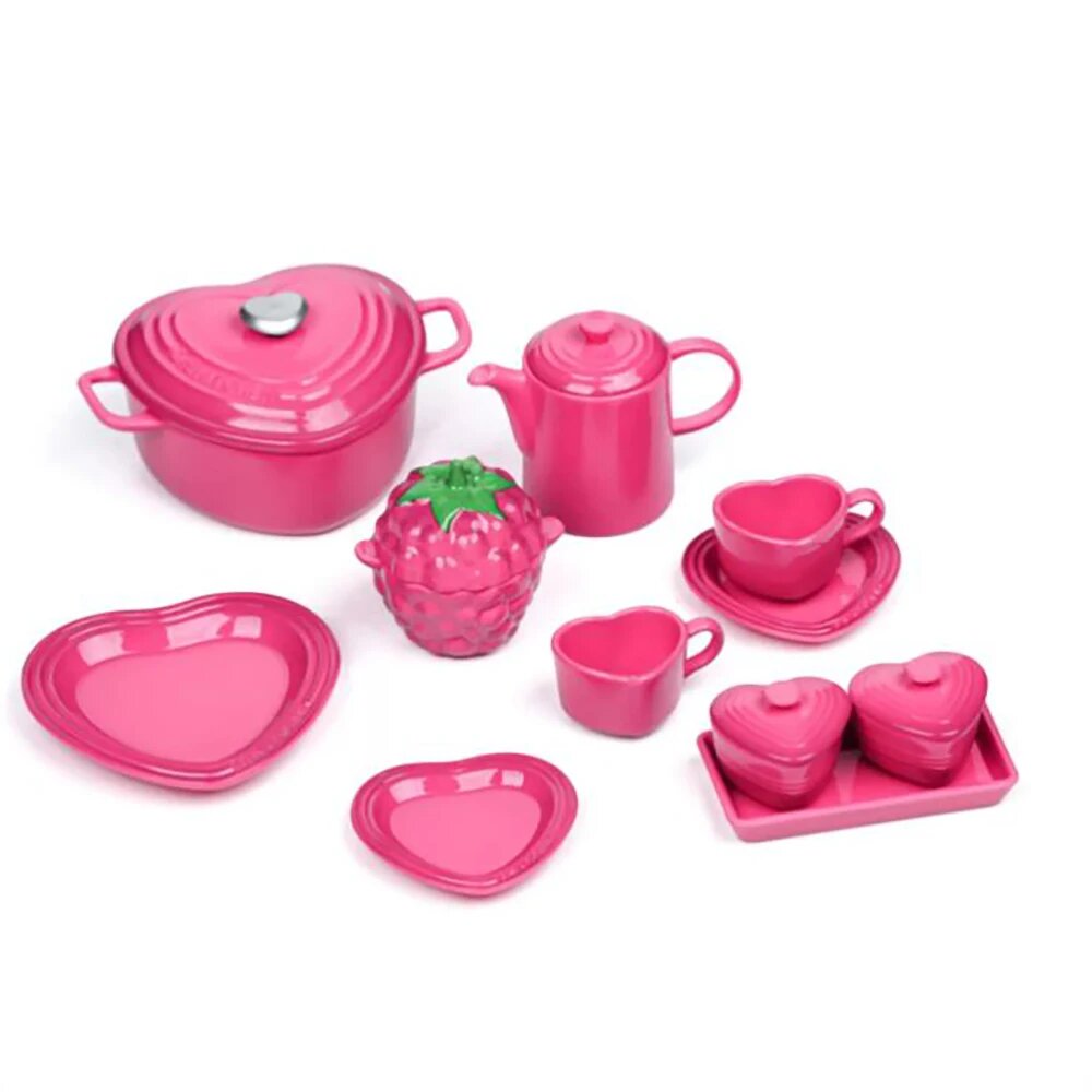Миниатюрная посуда для кукольного домика Snoedoll 1/6 (11 шт) Розовый, rose red