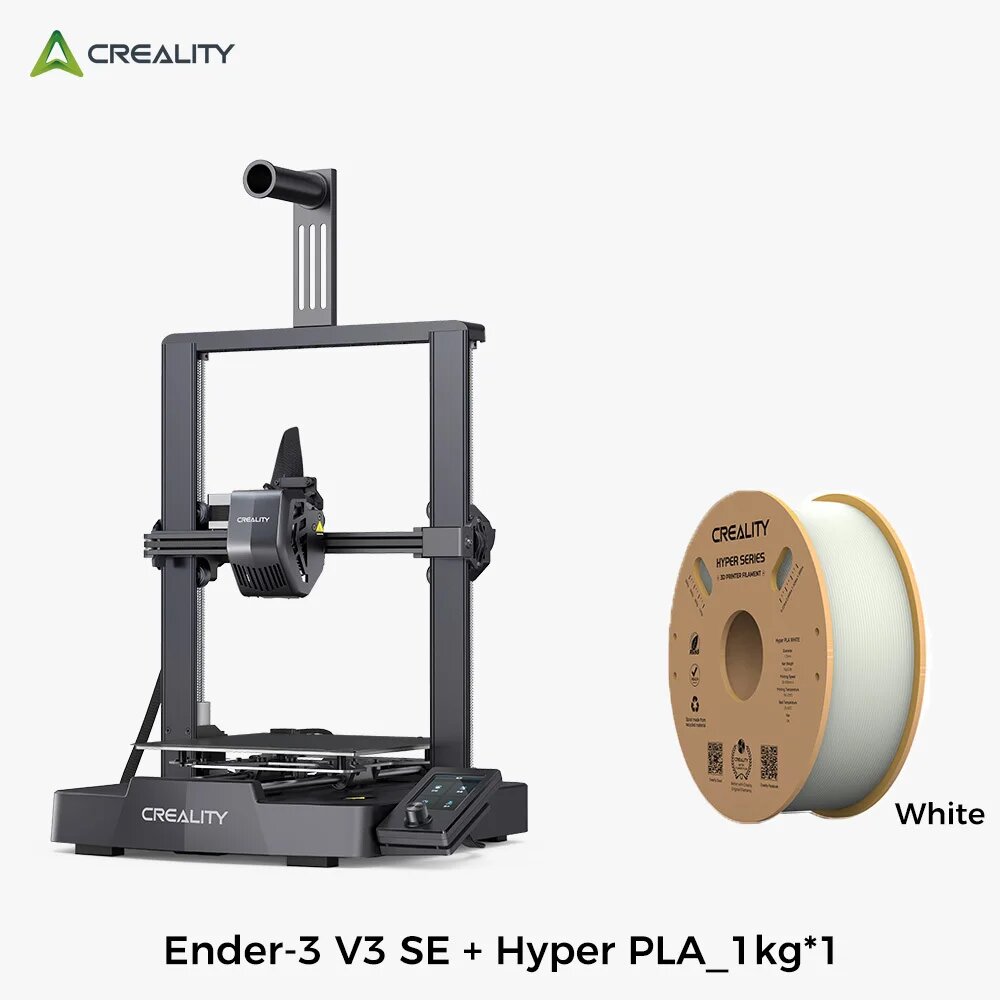 3D-принтер Creality Ender 3 V3 SE 250 мм/с CR Touch автоматическая уравнивание, экструдер Sprite, двойная ось Z и ось Y, автоматическая загрузка филамента