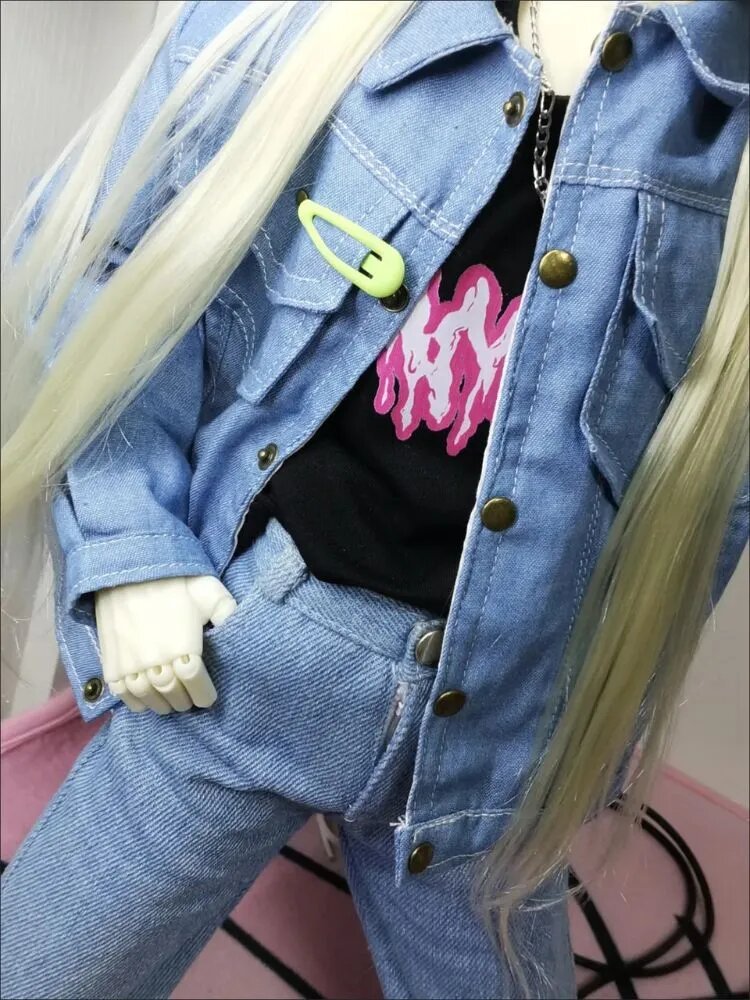 Джинсовая куртка для BJD куклы