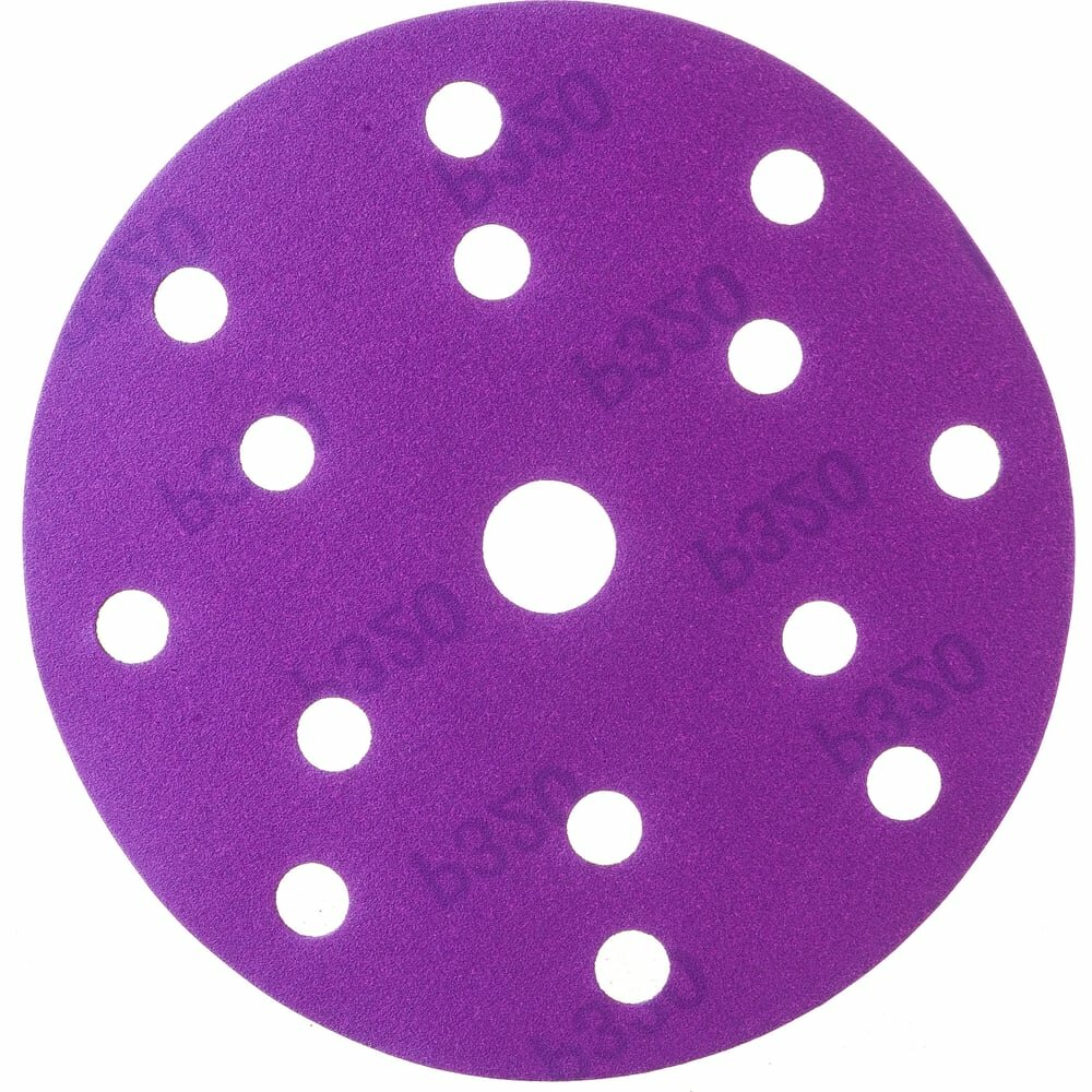 Круг шлифовальный Purple PP627 (150 мм; 15 отверстий; Р320; 100 шт) Hanko PP627.150.15.0320