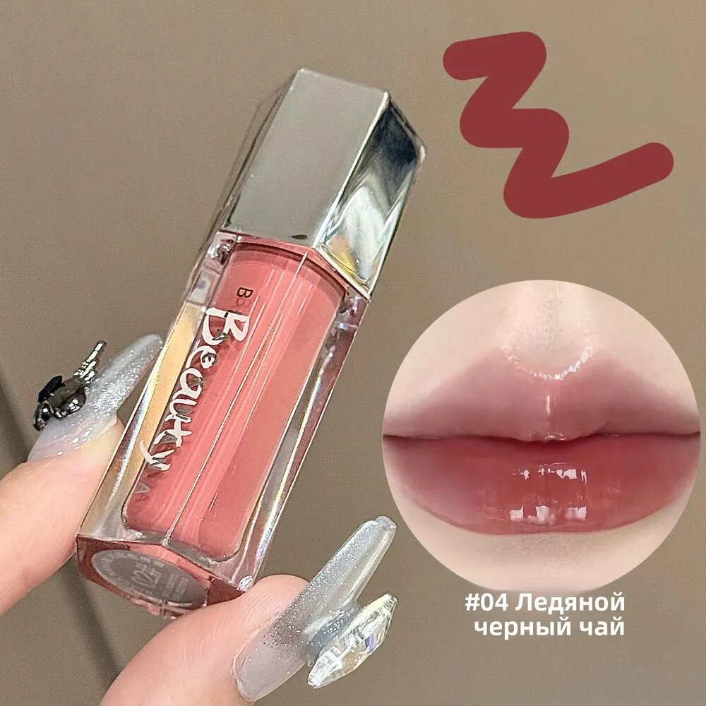 Корейский блеск для губ Starry Desire, зеркальная водная помада, натуральный оттенок для студенток, свежий естественный финиш