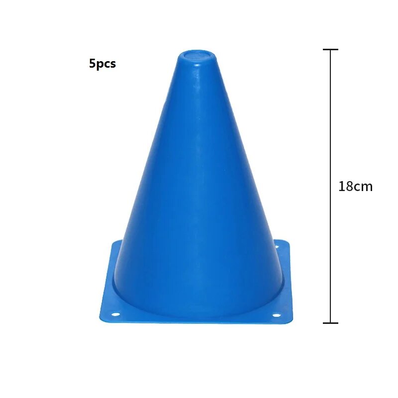 Набор конусов для футбола 18 см 5 шт Синий, blue18cm