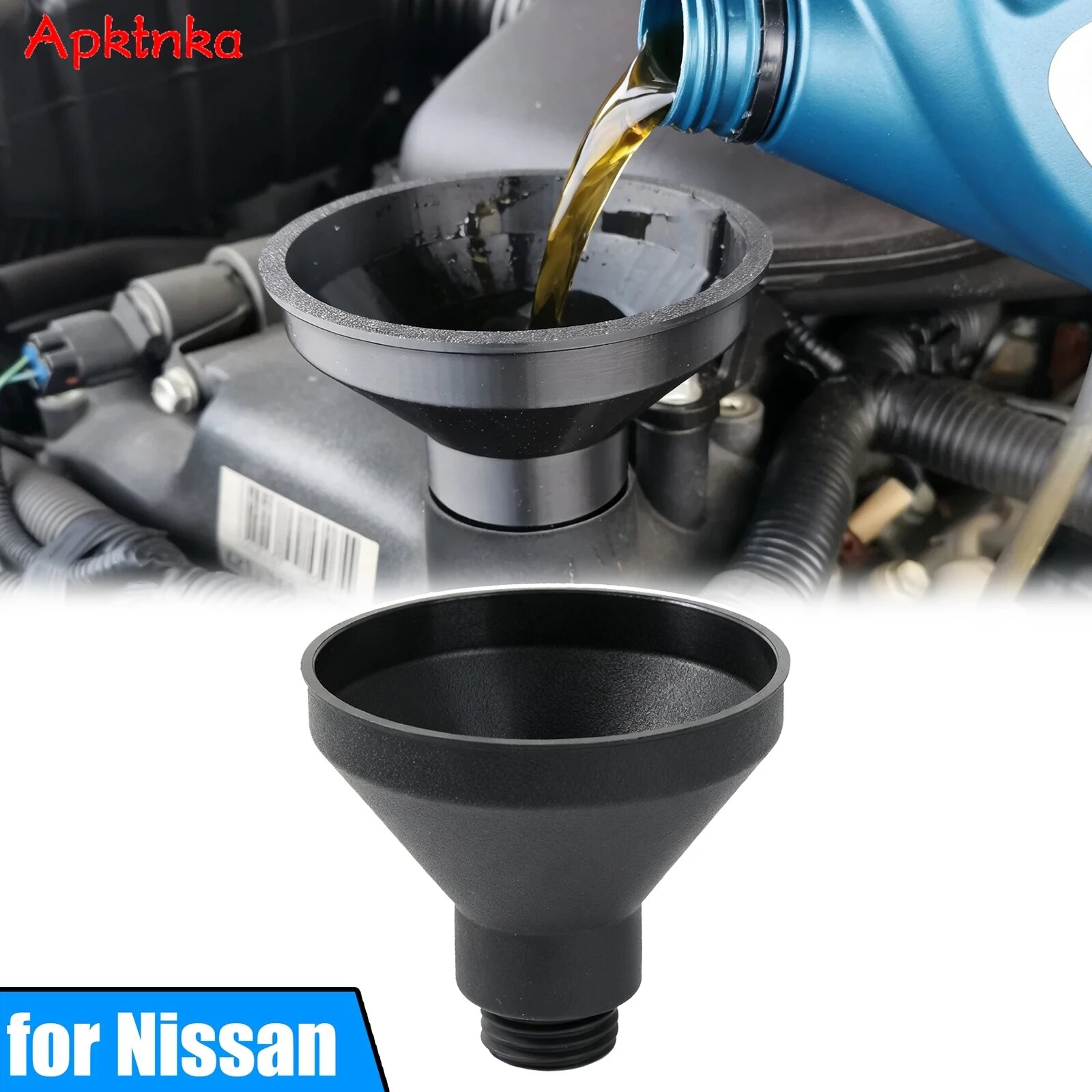 Наполнитель воронки моторного масла автомобиля для Nissan Qashqai X-Trail Tiida Altima Maxima Sentra Juke Micra Murano 350Z NV200 Патрульный адаптер