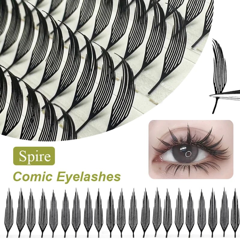 MIOFIA Comic Spire 3D ресницы D, 14 мм, TJ