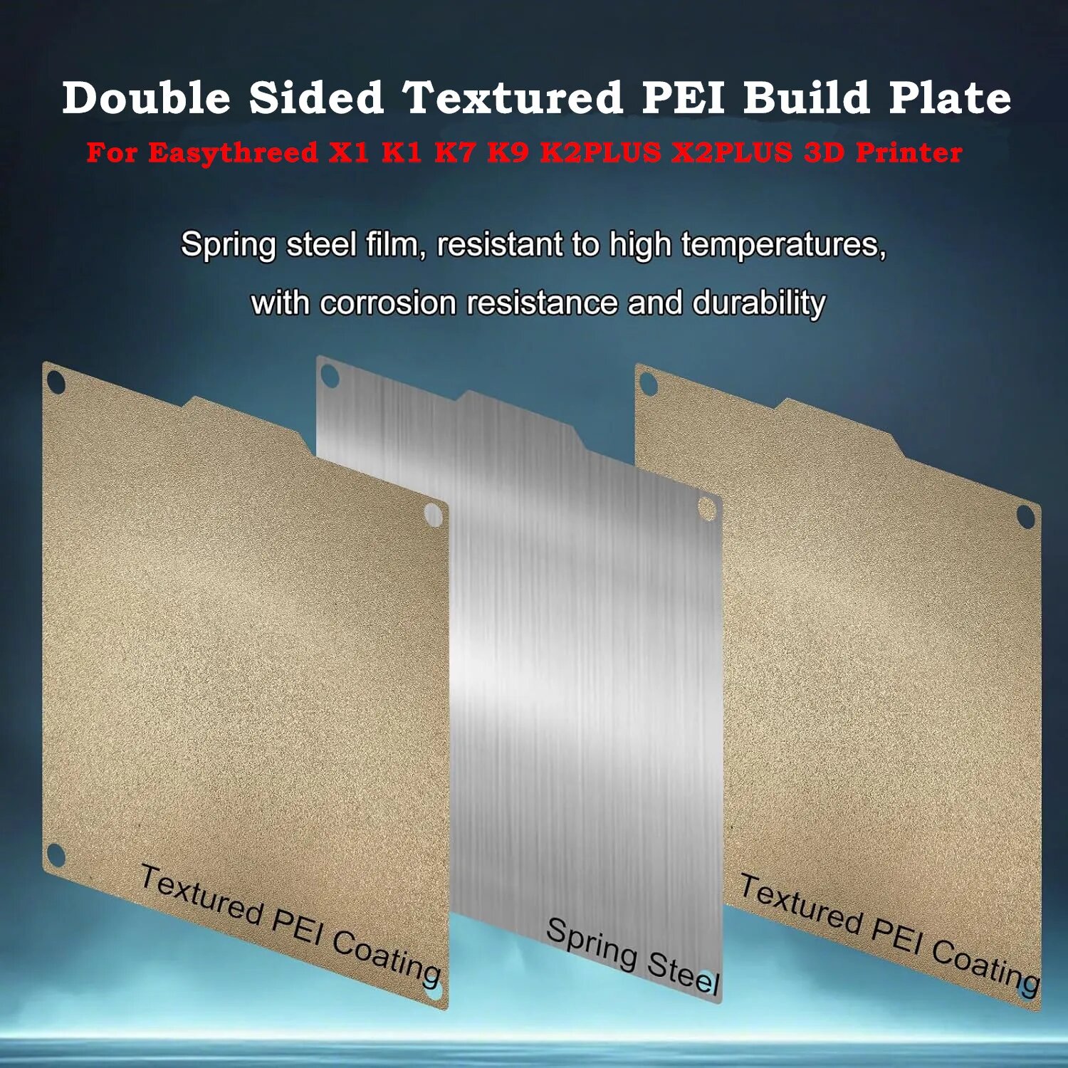 FLEXBED Плита для сборки PEI 120x120 мм для Easythreed X1 K1 K7 K9 K2PLUS no magnetic base
