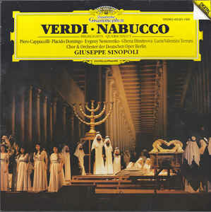 Giuseppe Verdi, Placido Domingo, Giuseppe Sinopoli 'Nabucco' LP/1983/Classical/Germany/Nm