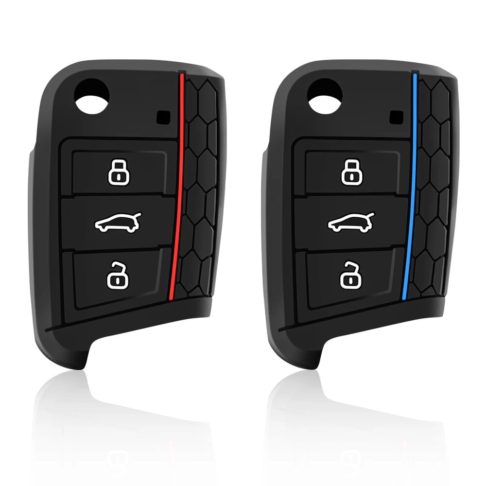 Силиконовый чехол для ключей VW Skoda Seat, черный