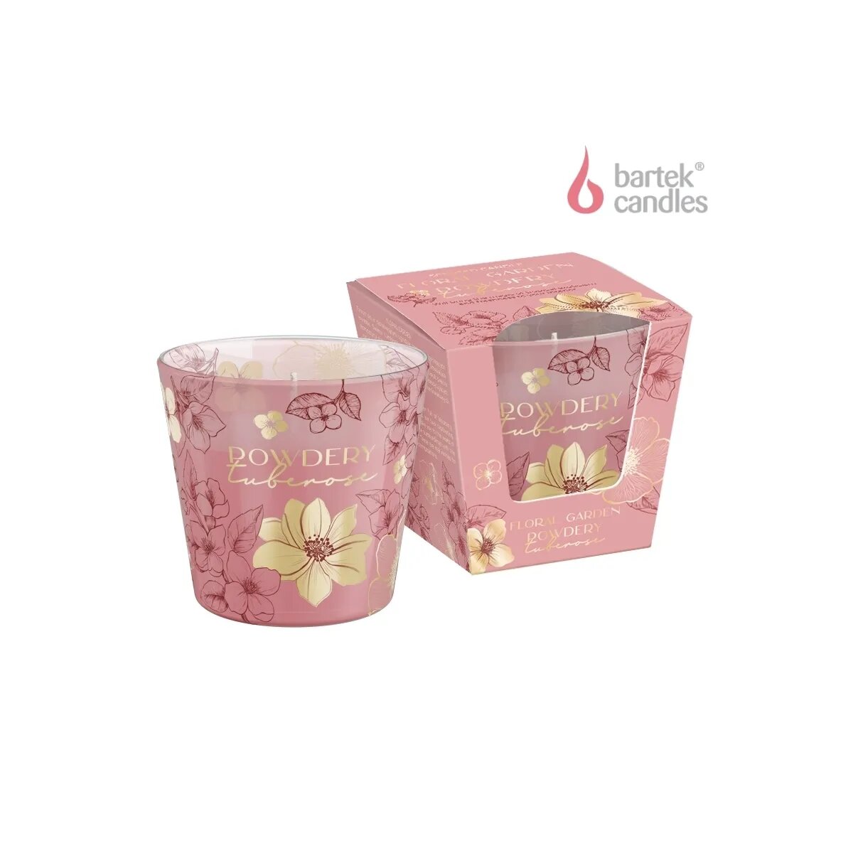 BARTEK Арома-свеча "Floral Garden" POWDERY TUBEROSE 115g