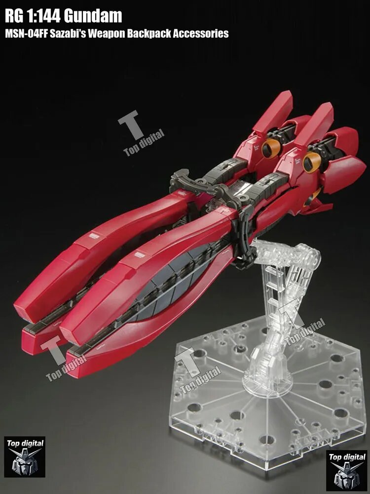 Сборная Игрушечная фигурка модель RG 1:144 Gundam MSN-04FF Sazabi's Weapon Backpack Accessories