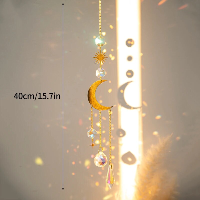 Хрустальные колокольчики-мобили, цвет S4, 40 см