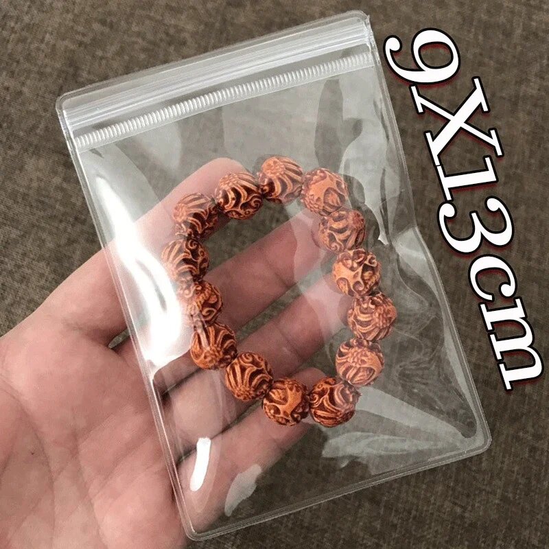Прозрачные пакеты для ювелирных изделий из ПВХ 50pcs, 9X13cm