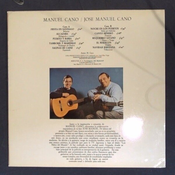 Manuel Cano, Jose Manuel Cano – Motivos Flamencos Para dos Guitarras EX-