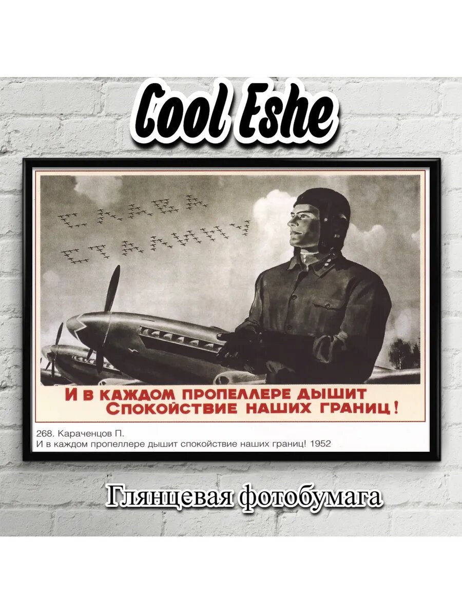 Плакат "В каждом пропеллере спокойствие наших границ" А1
