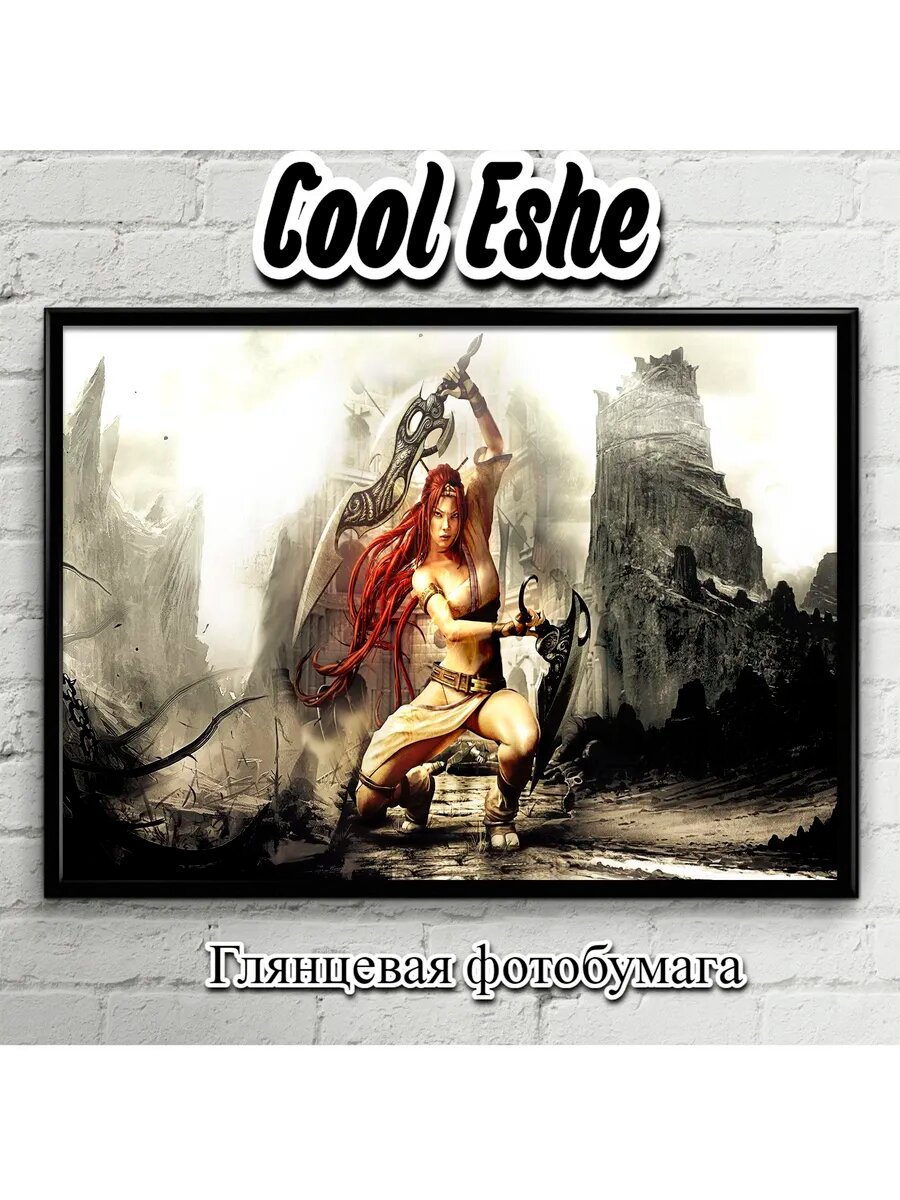 Плакат "heavenly sword nariko devushka 4661" А4