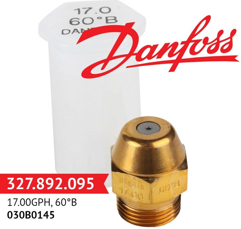 Топливная форсунка Danfoss 17.00GPH,60В 030B0145