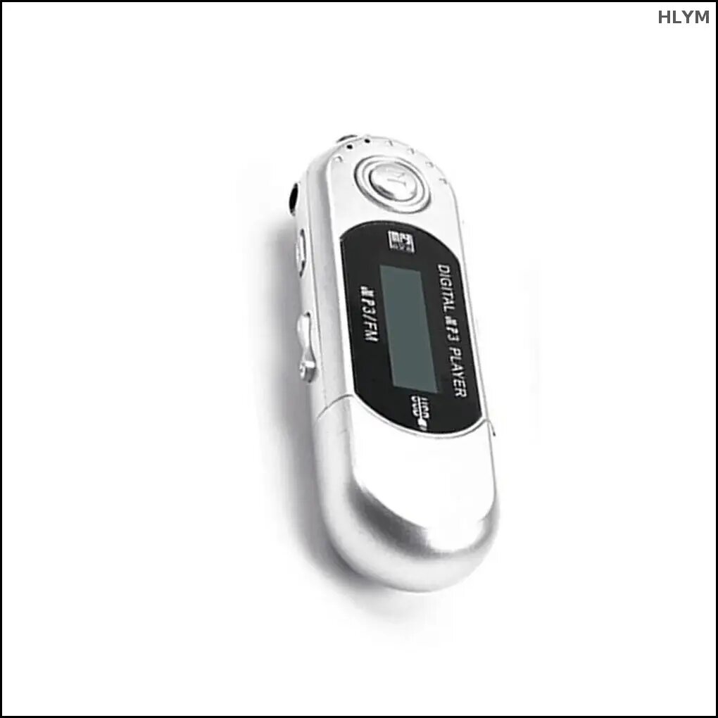 Мини-MP3-плеер USB2.0, серебристый, без карты памяти, Там есть экран — фото 1