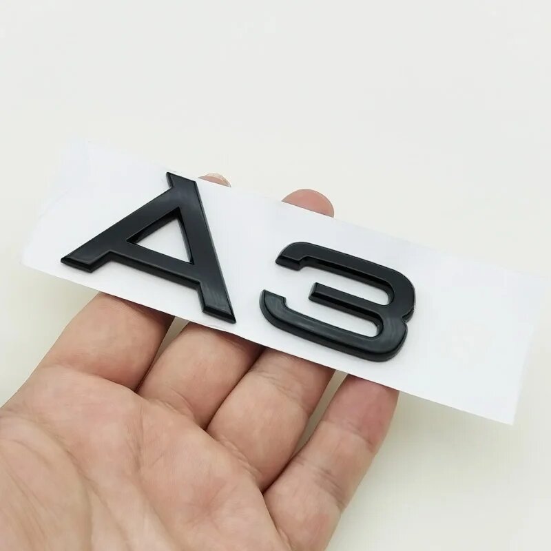Черная эмблема Audi A3 Glossy Black