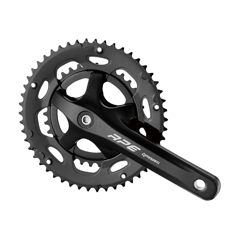 Система шатунов 2ск. 50T Prowheel RPE-421, Road, 34/50T, 7/8S, кв, 175мм, CL:43.5мм, черный