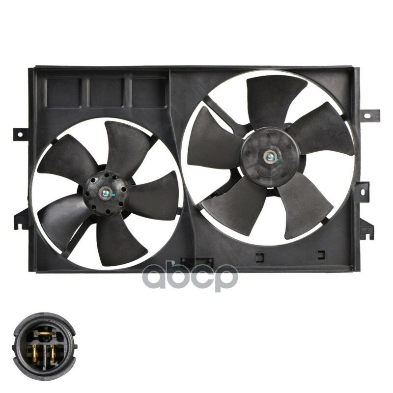 Э/вентилятор охл. для а/м Geely Emgrand EC7 (09-) 1.5i/1.8i (2 вент.) (с кожухом) (LFK 3010) LUZAR арт. lfk-3010