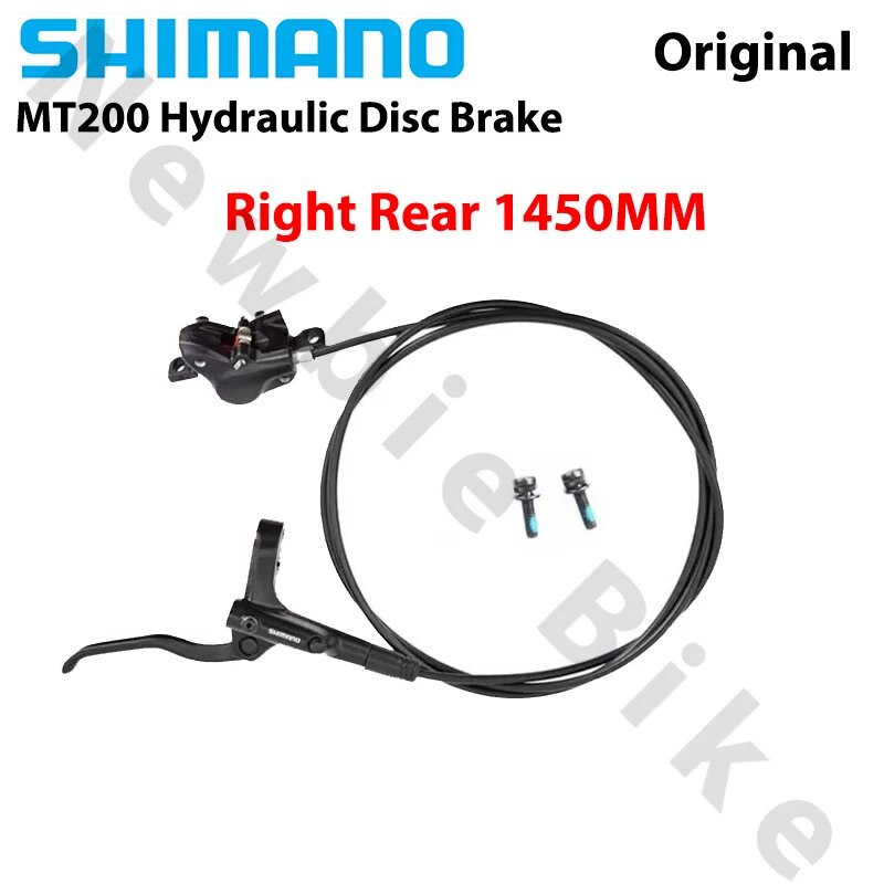 SHIMANO MT200 Односторонний Гидравлический Дисковый Тормоз Черный Right Rear 1450mm