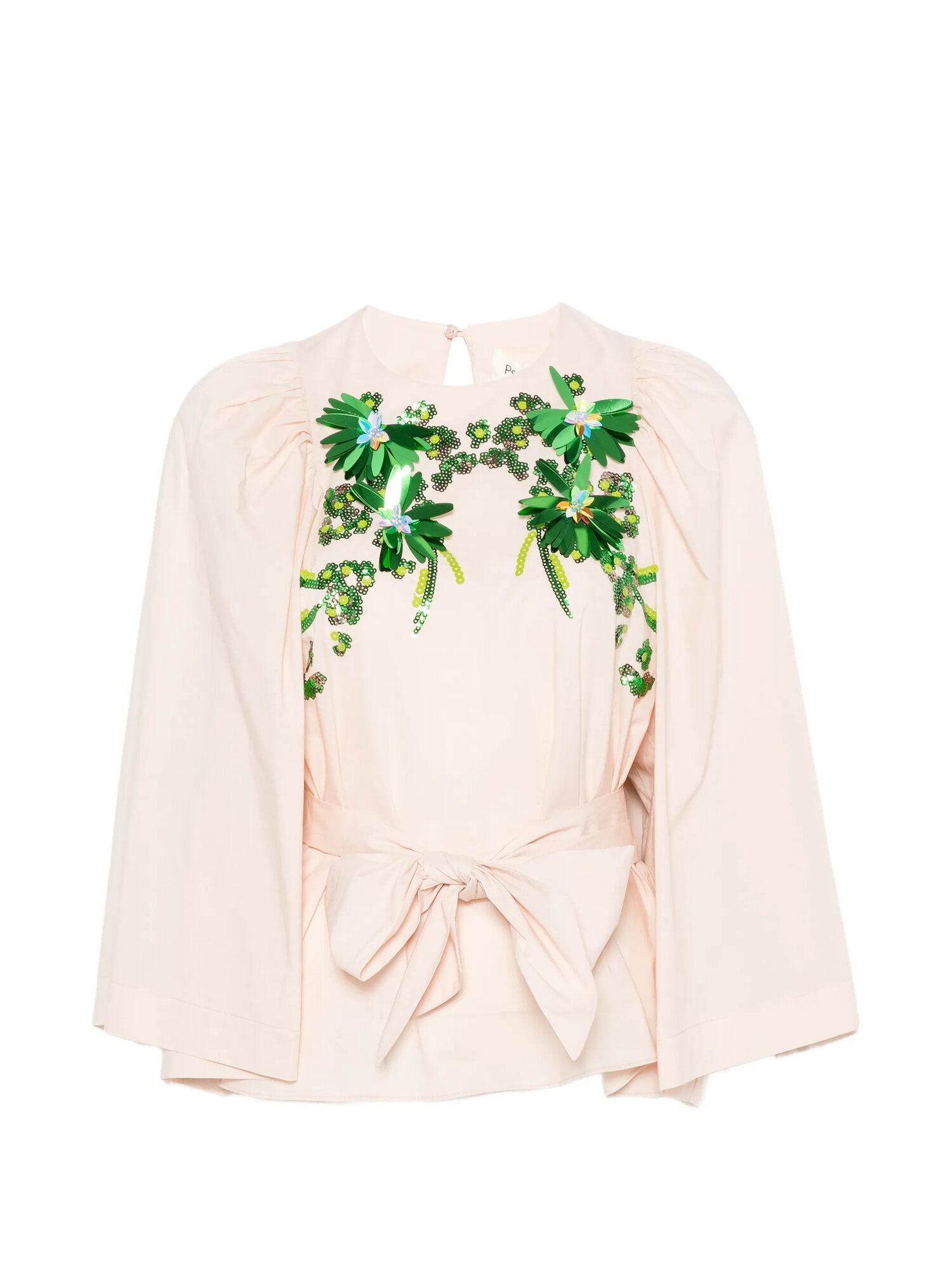 Блуза Sequin-embellished tied-waist blouse