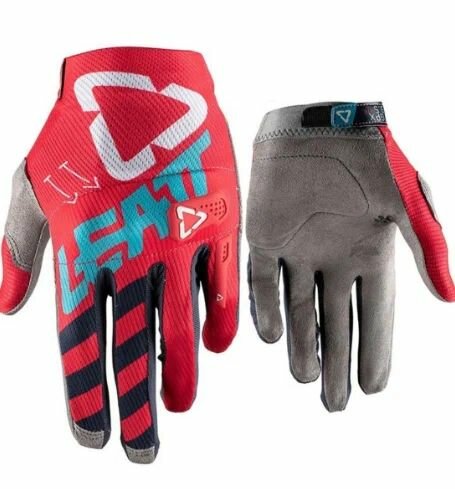 Мотоциклетные перчатки Leatt Moto 1.5 GripR Glove, красный, размер M